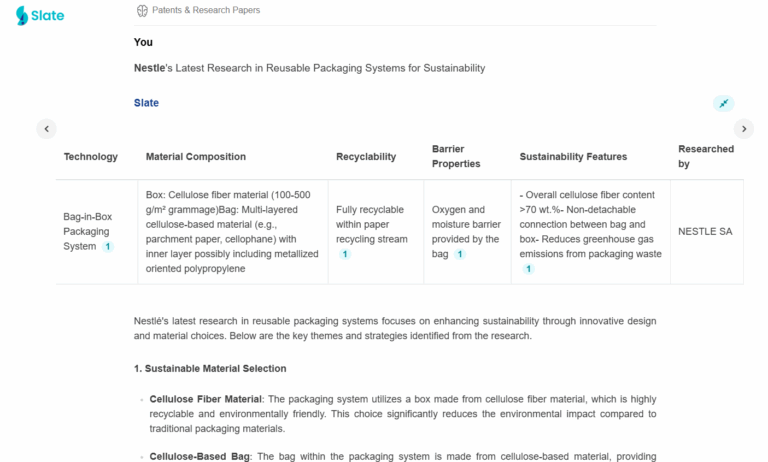 Nestle’s Strategy on Reusable Packaging Systems for Sustainability